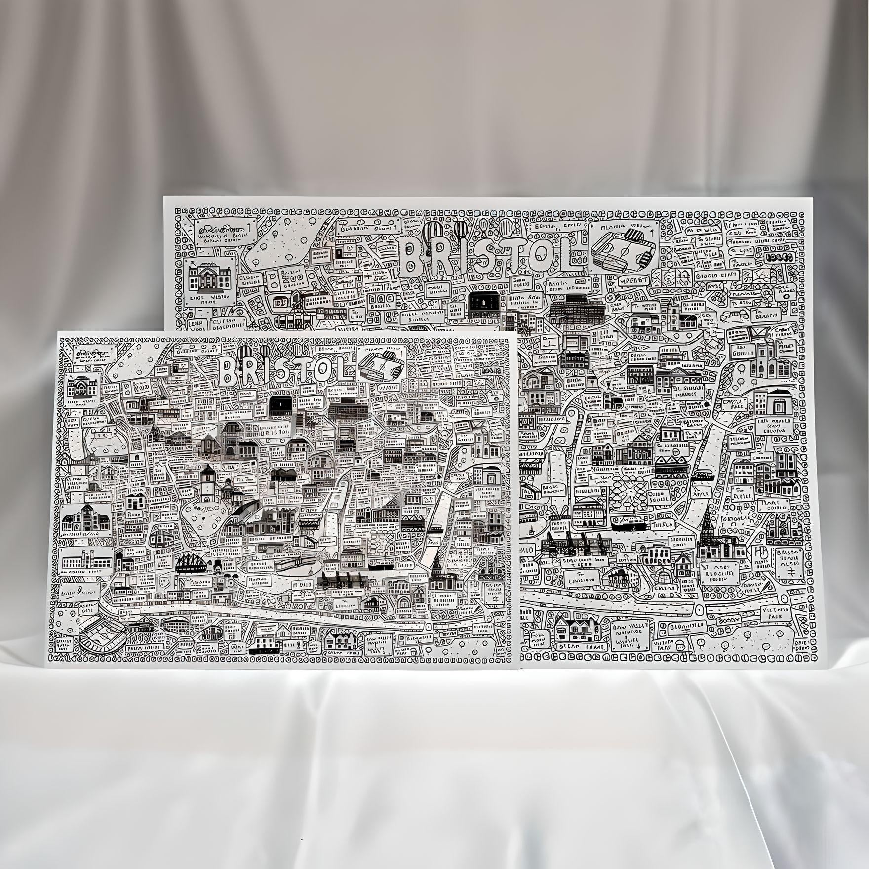 Dave Draws - Bristol Doodle Map – Clifton Suspension Bridge Shop